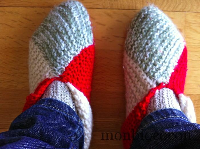 Tuto Chausson Tricot 1 Carre